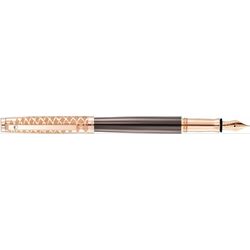 Tuscany cap with frosted vela pattern 24ct. rose gold plated/ shaft PVD coa