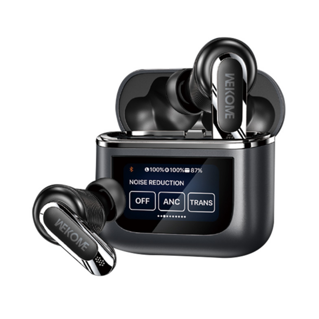 WEKOME Smart Color Screen True Wireless Noise Cancelling Bluetooth ...