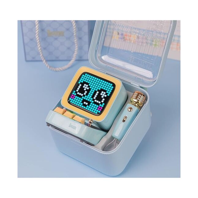 Divoom Ditoo Mic the Retro Pixel Art Portable Speaker Blue