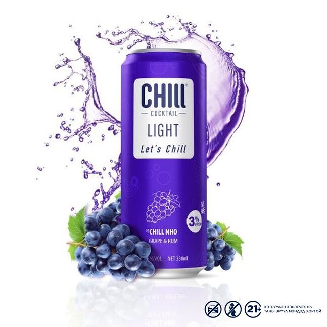 Chill Cocktail Light - Grape & Rum Sparkling