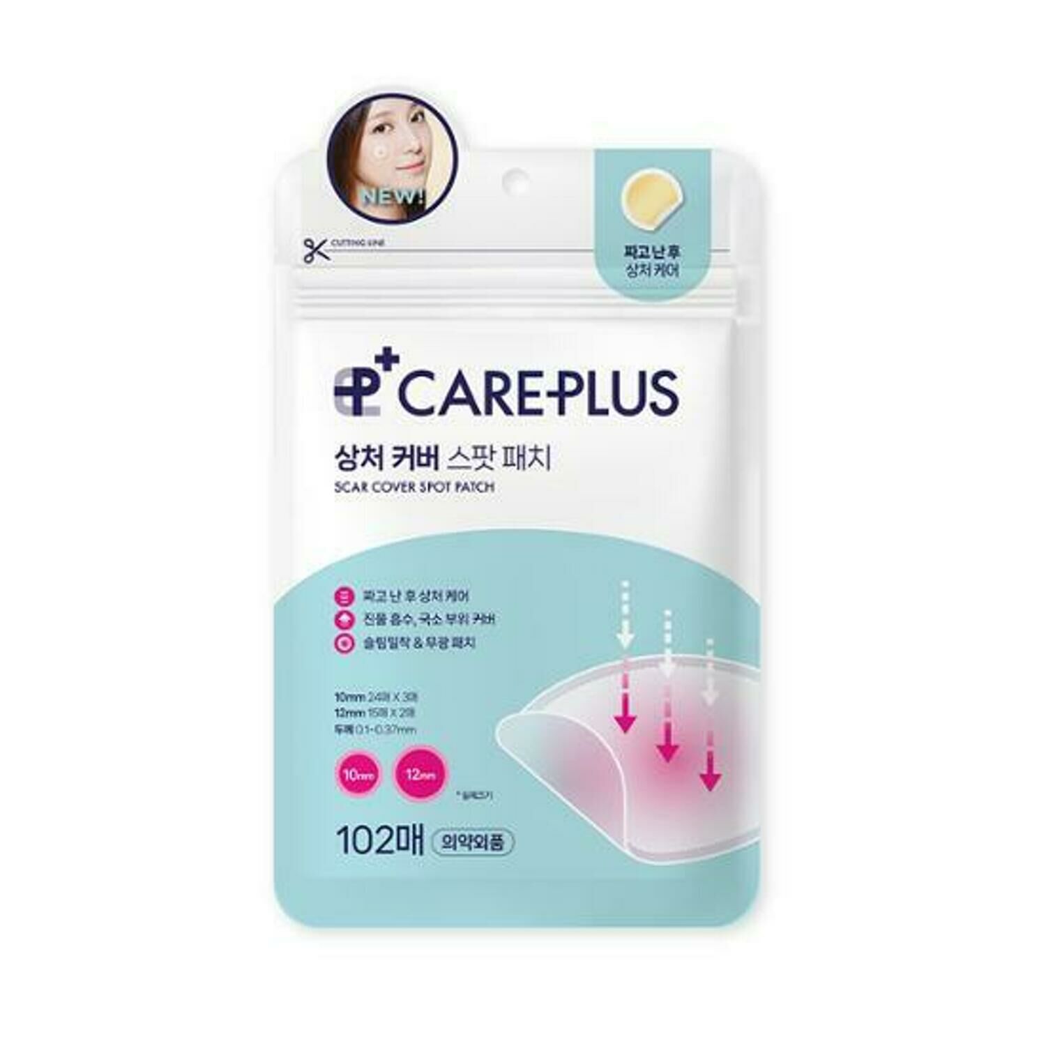CAREPLUS Scar Cover Spot Patch 102ea