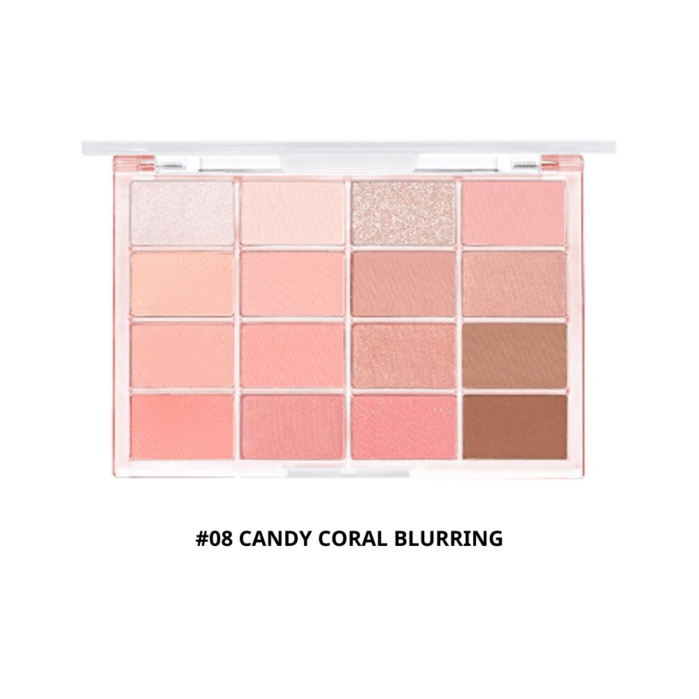 WAKEMAKE Soft Blurring Eye Palette 6 color 08 Candy Coral Blurring